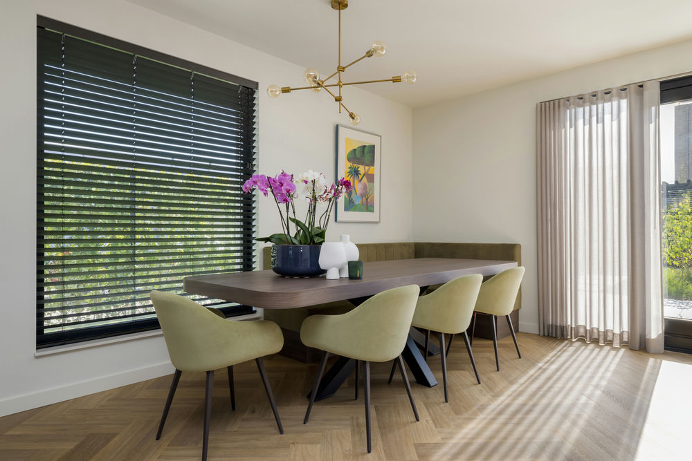 Eetkamer raamdecoratie - Raamstyling